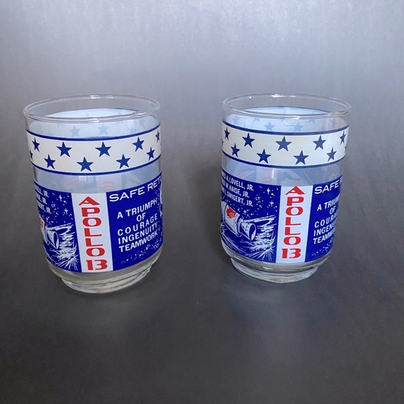 Libbey | Dining | Apollo 3 Commemorative Glasses Set Of 2 | Poshmark